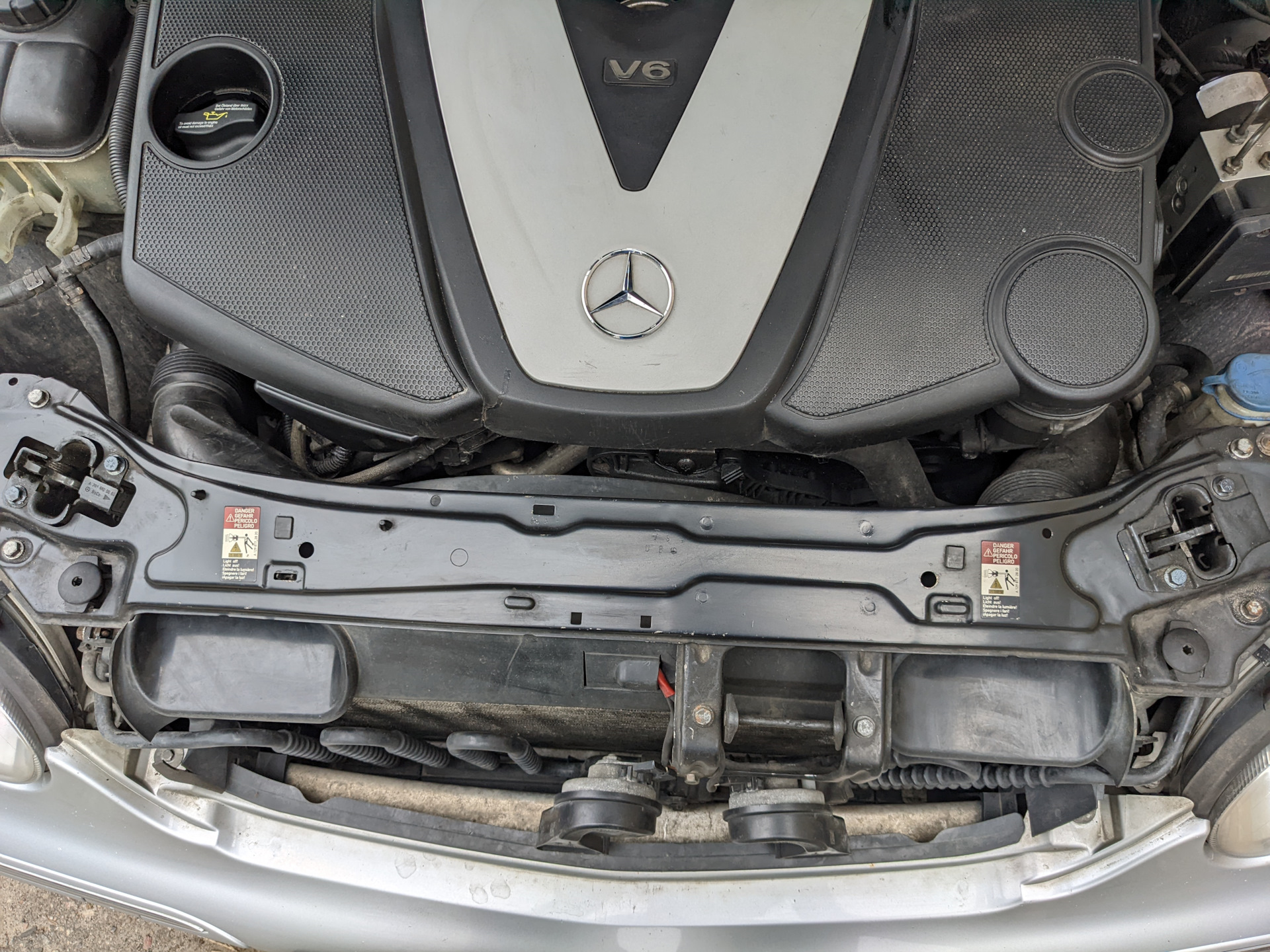 Доработка подкапотного — Mercedes-Benz C-Class (W203), 3,2 л, 2005 года ...