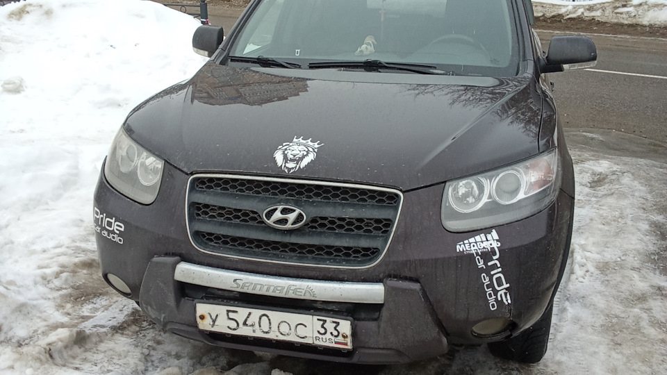Форсунка омывателя заднего стекла — Hyundai Santa Fe (2G), 2,7 л, 2008 ...