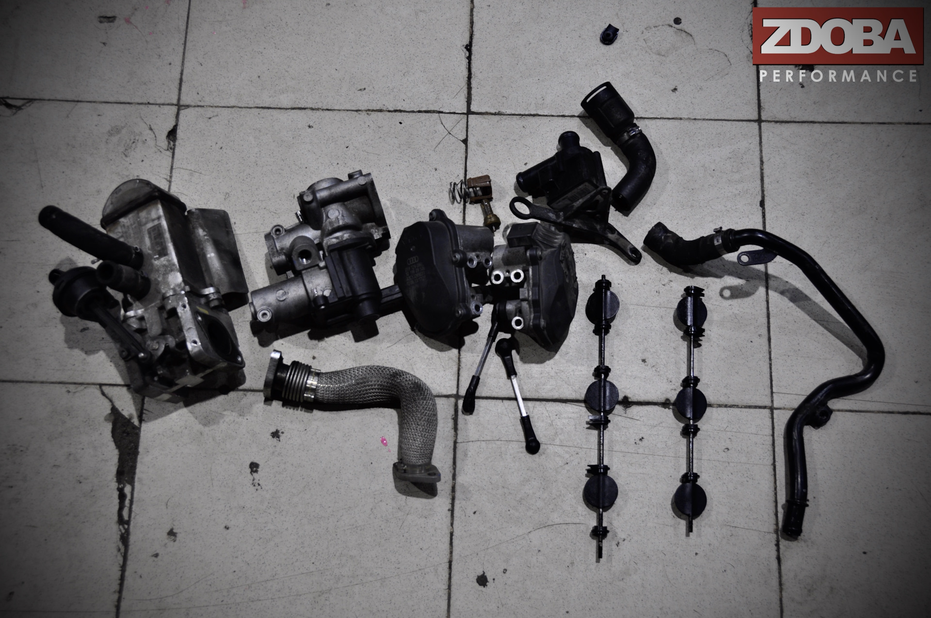 Audi Q7 3.0 TDI (CASA 239hp) Удаление EGR и вихревых заслонок + Чип-Тюнинг stage1 no EGR ...