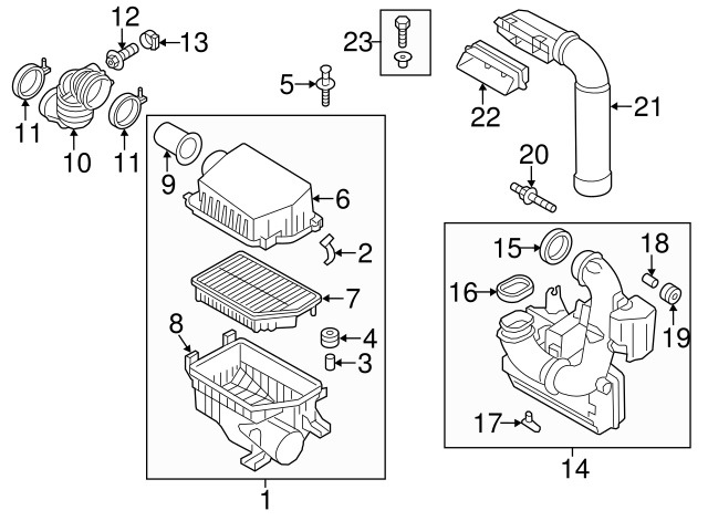 281133X000 Фильтр воздушный двигателя KIA HYUNDAI | Запчасти на DRIVE2