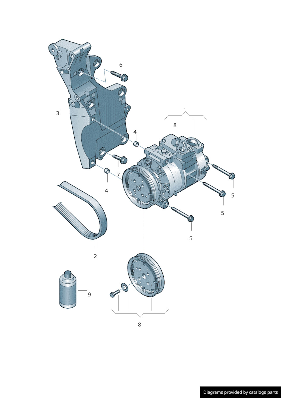 Соединительные и монтажные детали компрессора кондиционера — DRIVE2