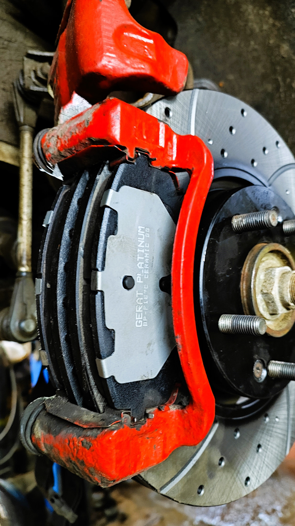 🐢_New brakes Gerat + колодки SpeedMate_🐢 — Hyundai ix35, 2 л, 2011 года ...