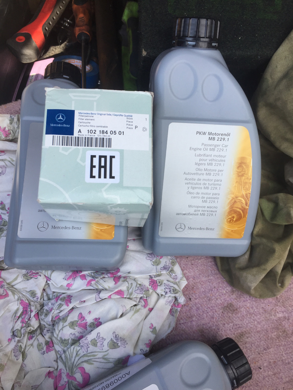 Масло и опоры амортов — Mercedes-Benz E-Class (W124), 2,3 л, 1985 года ...