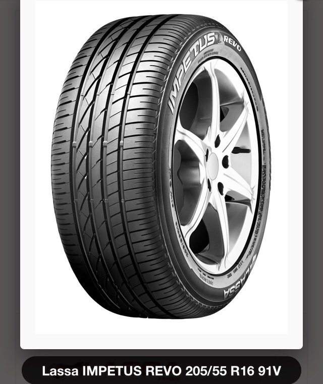 Шины лето Lassa Impetus Revo 205/55 R16 91V — Ford Focus Sedan III, 1,6 ...