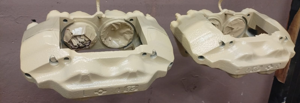 Полная ревизия тормозных суппортов. — Toyota Land Cruiser 100, 4,2 л ...