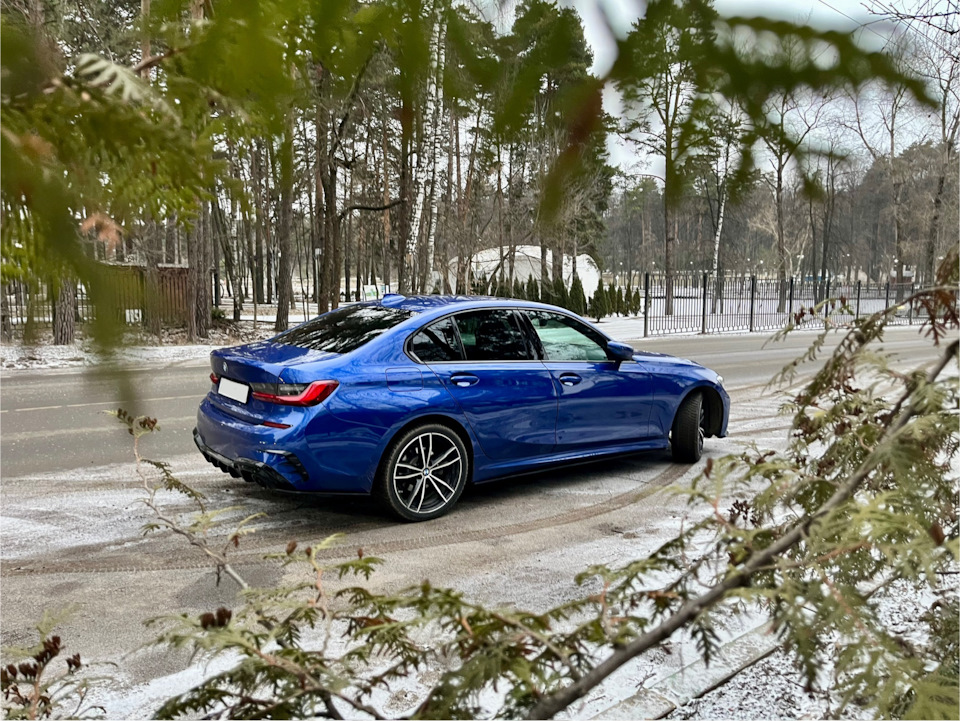 Залепил сплитеры в черный глянец — BMW 3 series (G20), 2 л, 2021 года ...