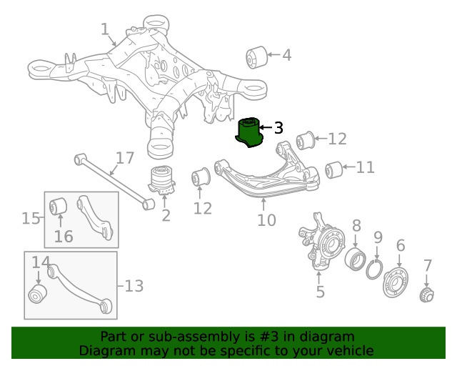 A1643500175 Сайлентблок подрамника Mercedes | Запчасти на DRIVE2