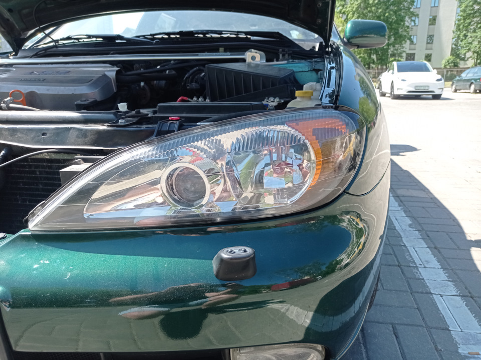 Покраска крыльев и переднего бампера. — Nissan Primera Wagon (W11), 1,8 ...