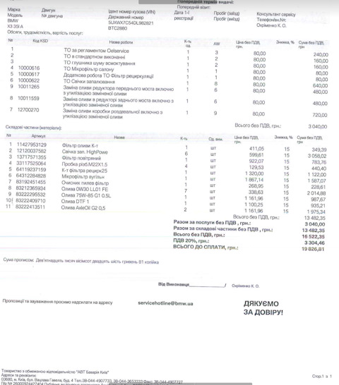 64312284828 Микрофильтр/фильтр с активирован.углем BMW | Запчасти на DRIVE2