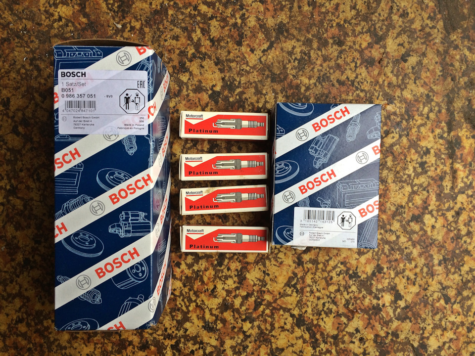 Замена свечей, вв проводов и лямбды — Ford Transit (5G), 2 л, 1997 года ...