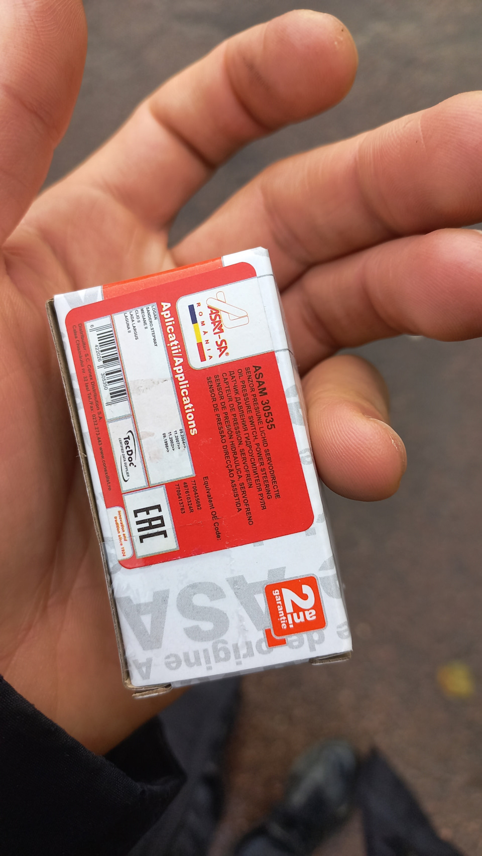 7700435692 Датчик, давление масла RENAULT | Запчасти на DRIVE2