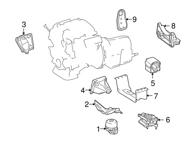 A2042402017 Опора двигателя Mercedes | Запчасти на DRIVE2