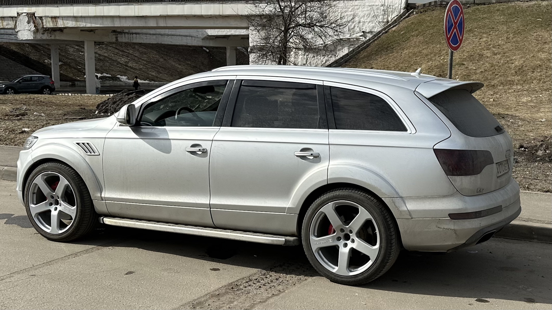 Покраска и установка дисков Mansory R22 — Audi Q7 (1G), 3,6 л, 2008 ...