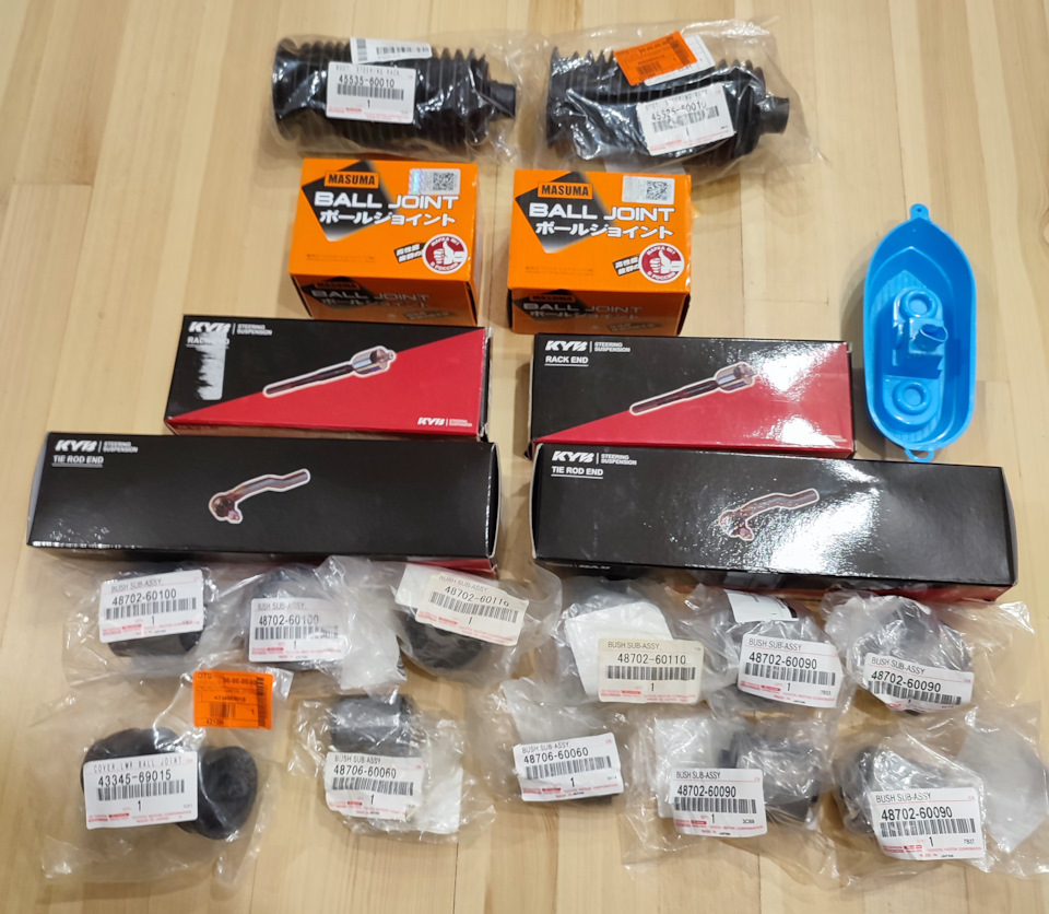 Замена сайлентблоков, рулевых тяг+наконечников, шаровой опоры — Toyota ...