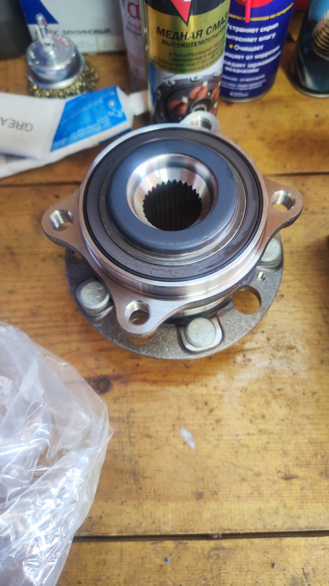 Замена ступицы Huyndai Santa Fe TM 2019 — Hyundai Santa Fe (4G), 2 л ...