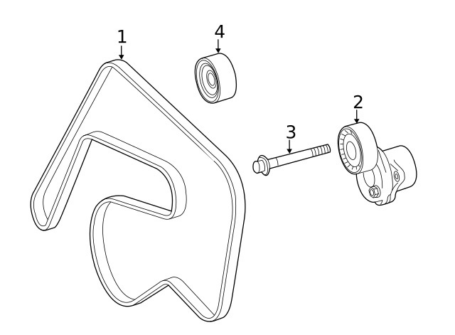 A2742000470 Ролик натяжной Mercedes | Запчасти на DRIVE2