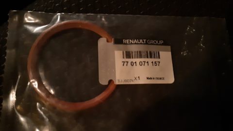 7701071157 Уплотнитель патрубка турбокомпресс (рез) RENAULT | Запчасти ...