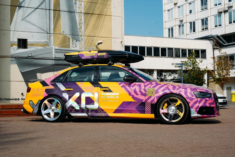 Продам комплект кованых дисков 19 с резиной — Audi A4 B8 2 л 2012
