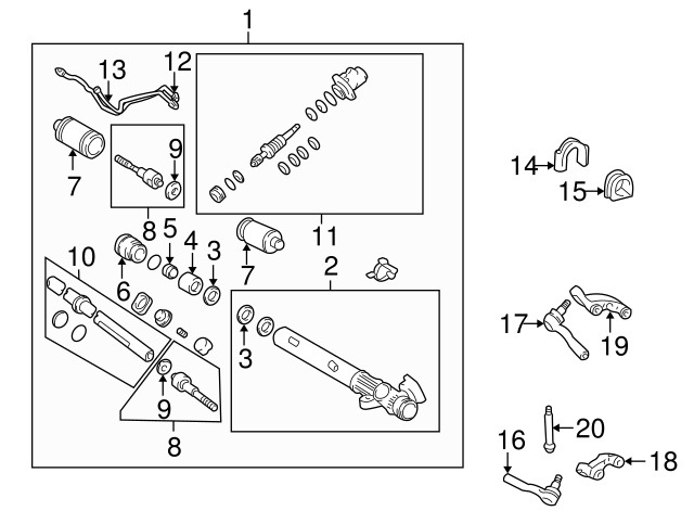 9038635002 Втулка рулевой рейки TOYOTA LEXUS | Запчасти на DRIVE2