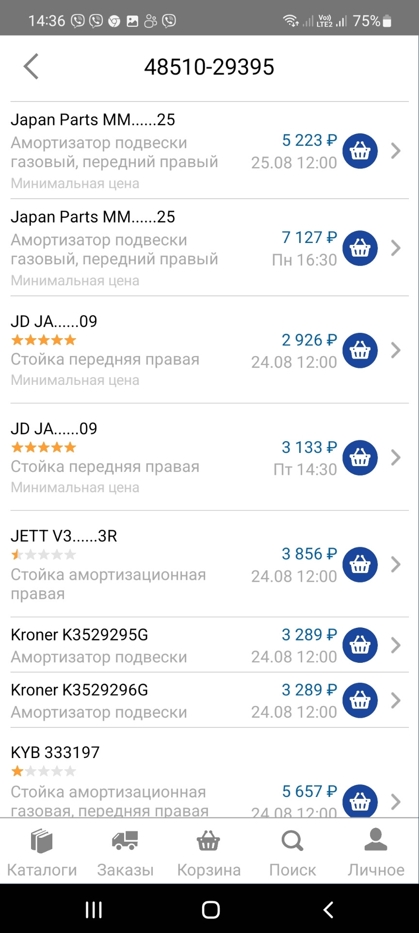 Выбор покупки аморт.стоек на экзисте. — Toyota Carina (7G), 1,5 л, 1999 ...