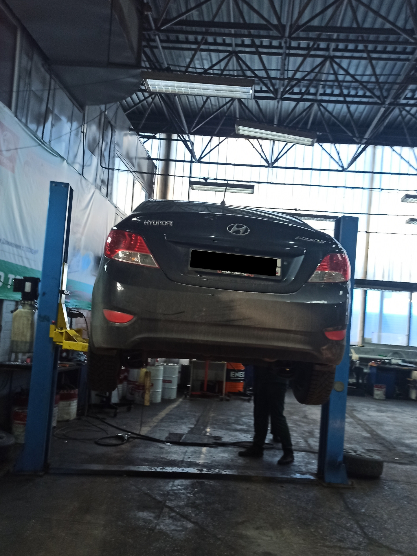 Замена шаровых опор — Hyundai Solaris (1G), 1,4 л, 2013 года | поломка | DRIVE2