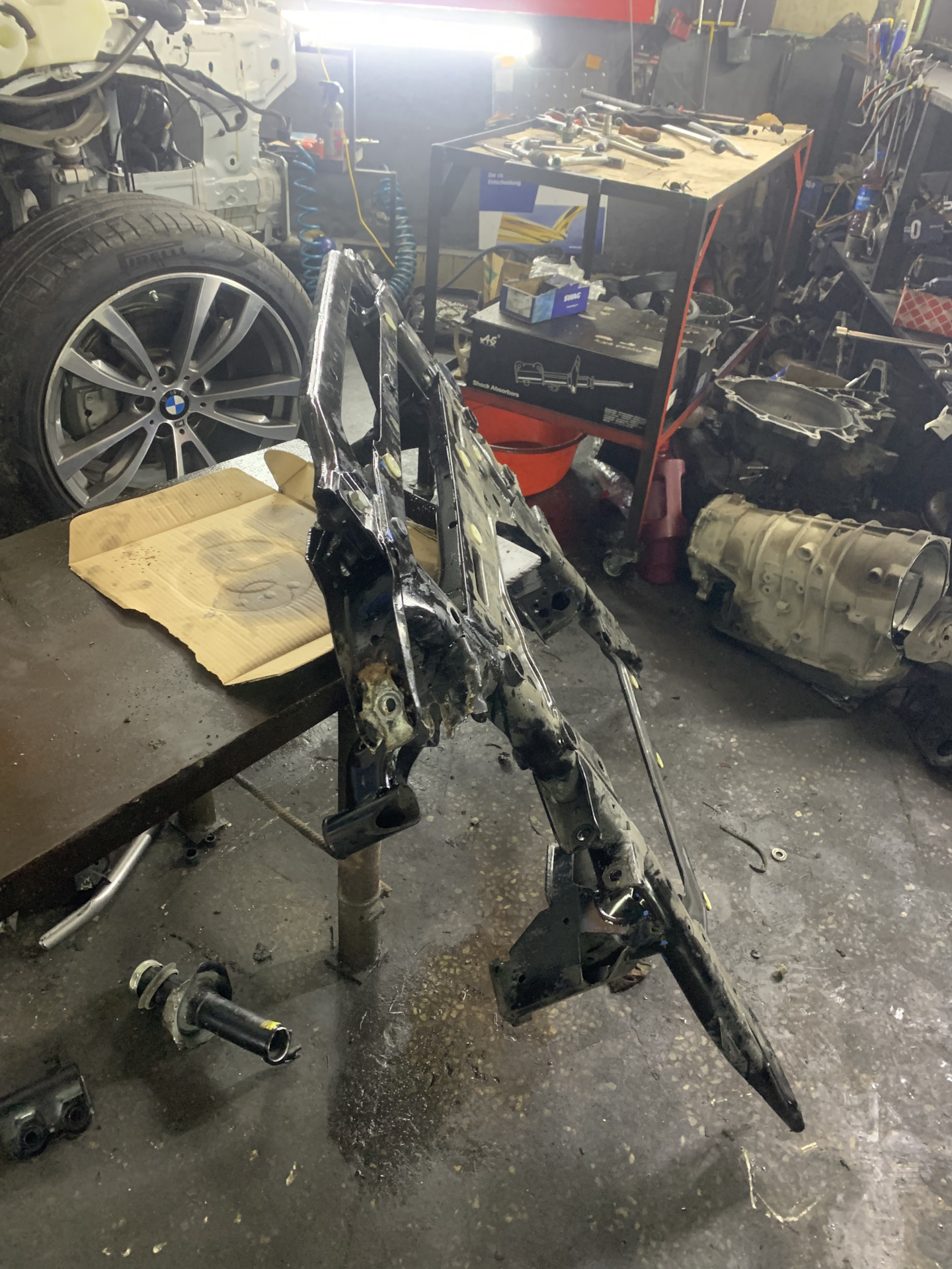 5. Подрамник и промывка радиаторов. — BMW X5 (F15), 3 л, 2015 года ...