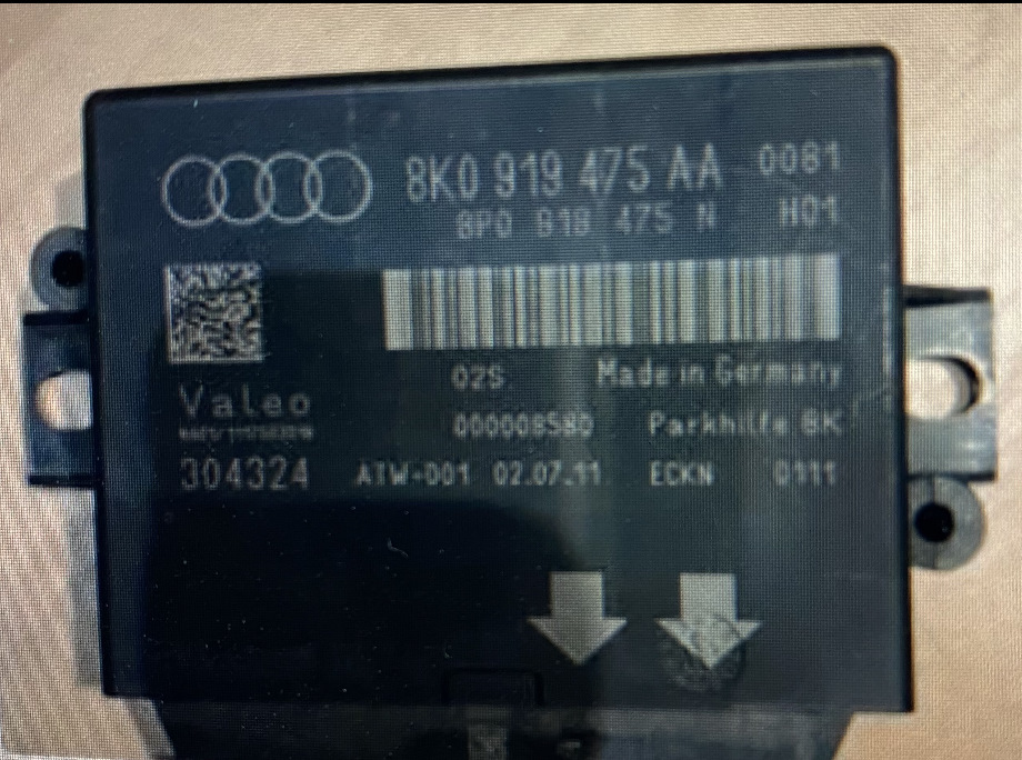 8K0919475 Блок управления парктроники Audi VAG | Запчасти на DRIVE2
