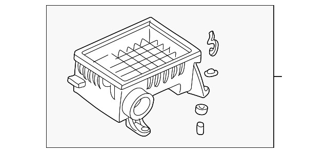 2811222601 Корпус воздушного фильтра нижняя часть KIA HYUNDAI ...