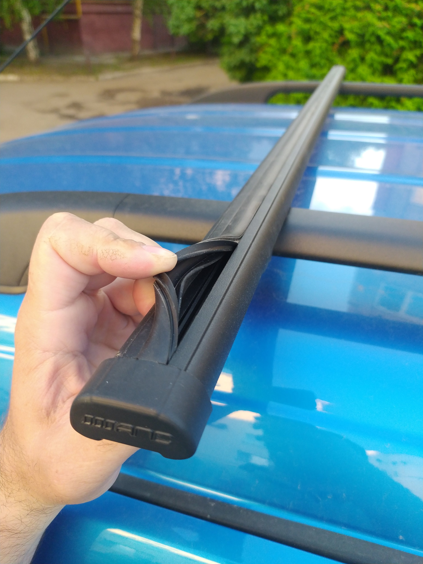 Крепления к поперечинам. — Lada Ларгус, 1,6 л, 2020 года | аксессуары ...