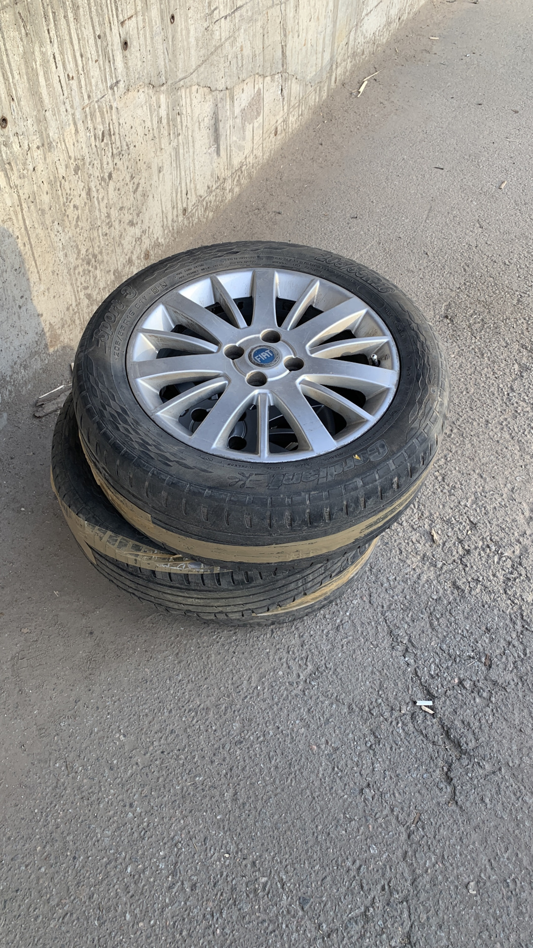 Заводские диски FIAT R16 — FIAT Grande Punto, 1,4 л, 2007 года ...