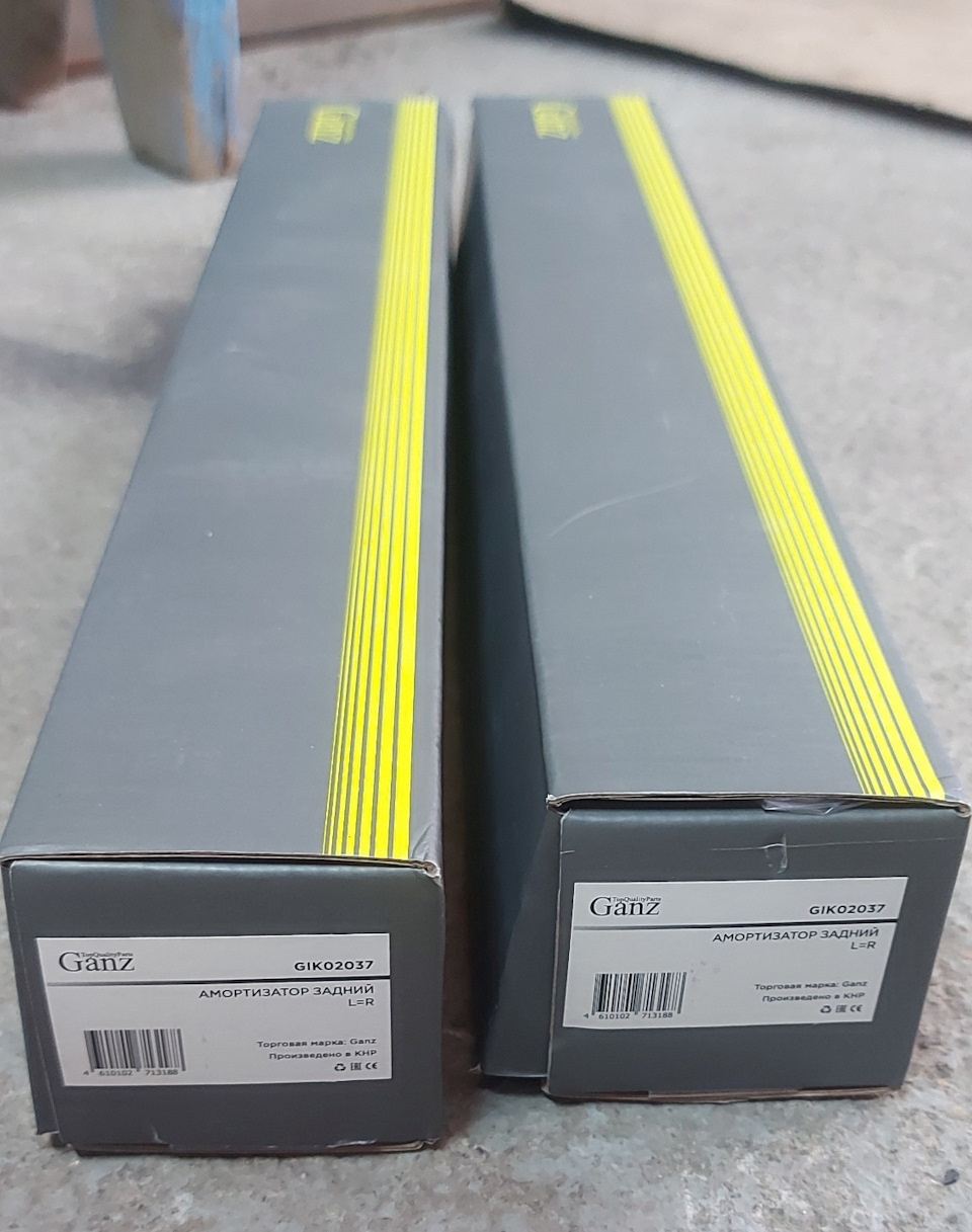 GIK02037 Амортизатор Задний (Газомаслянный) L=R Opel Astra H Ganz ...