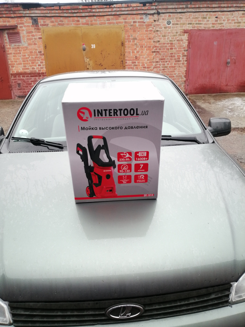 Мойка высокого давления Intertool DT-1515 — Lada Калина универсал, 1,4 л, 2010 года | другое ...