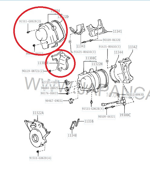 Замена натяжного ролика — Lexus LS (UCF30), 4,3 л, 2004 года | своими ...