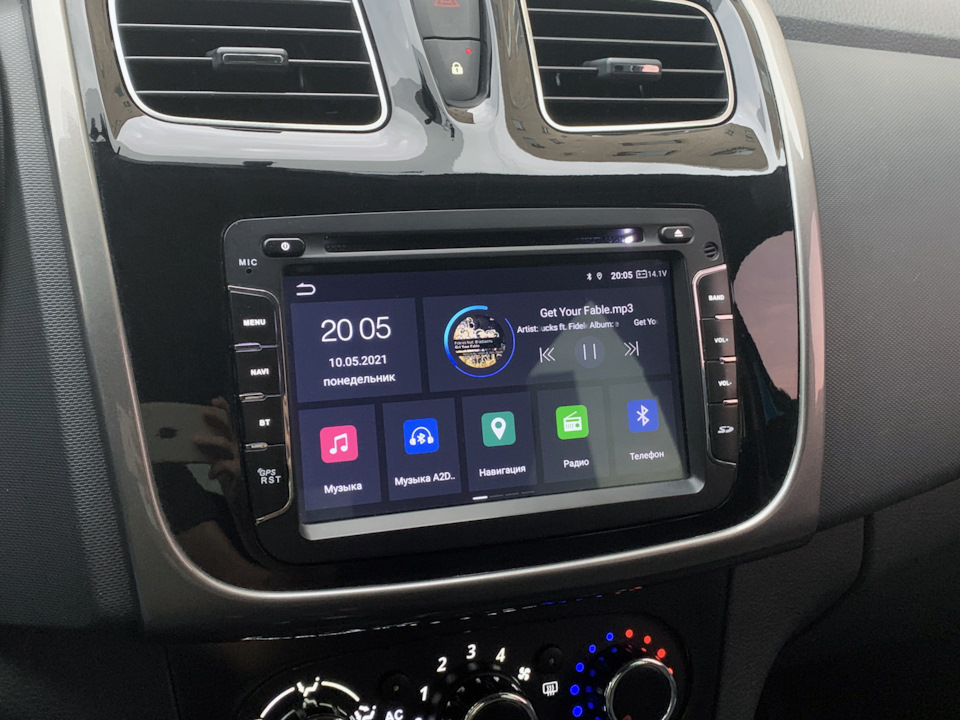 Магнитола Wondefoo — Renault Logan (2G), 1,6 л, 2015 года | аксессуары ...