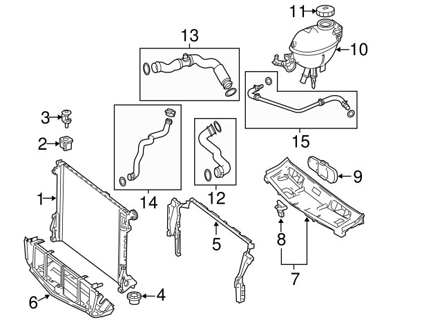 A0995002703 Радиатор C-CLASS W204 11-/E-CLASS W212 12- Mercedes ...