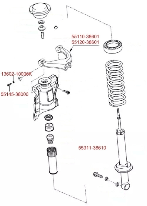 5511038601 Рычаг подвески KIA HYUNDAI | Запчасти на DRIVE2