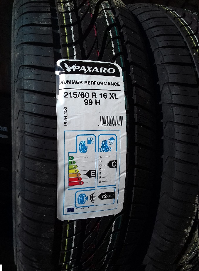 Летние шины 215/60 R16 — Skoda Superb Combi (Mk2), 2 л, 2012 года ...