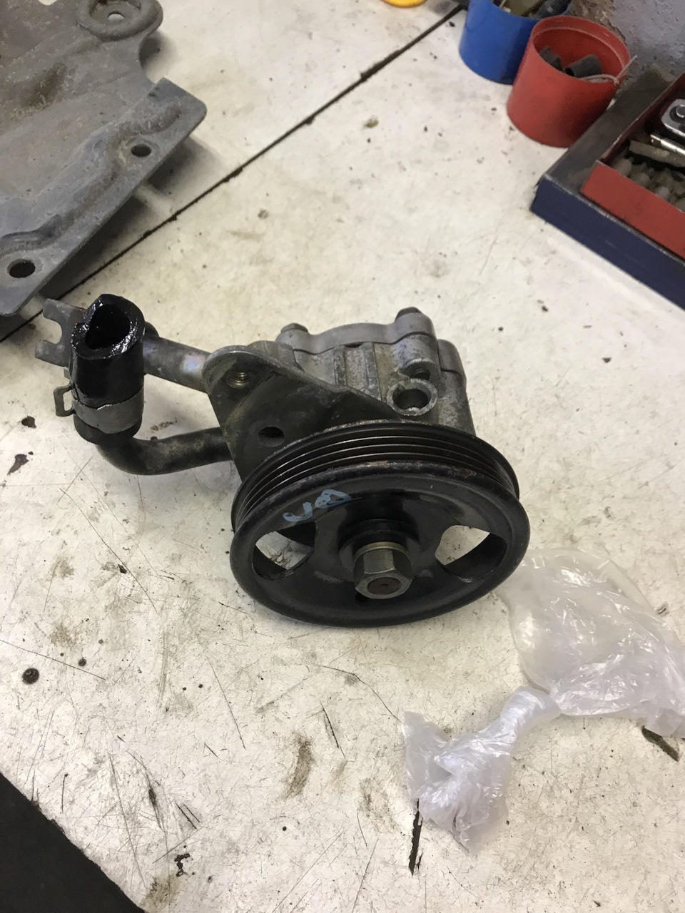 Наконец-то закончили упражнения с ГУРом — Nissan Murano I, 3,5 л, 2007 ...