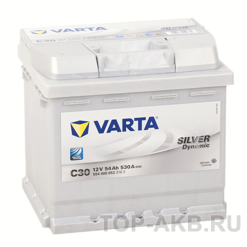 Аккумулятор Varta Silver Dynamic C30 54 Ач обратная полярность 530A ...