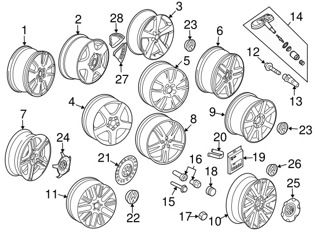 WHT001812 Болт крепления колеса VAG | Запчасти на DRIVE2