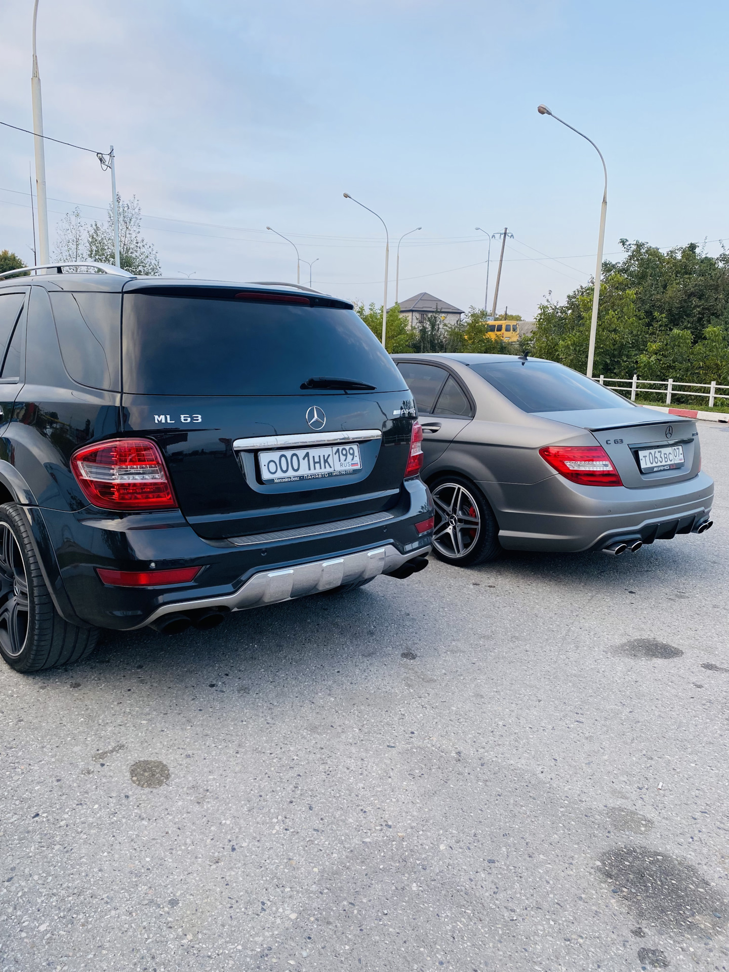 ML63 AMG + C63 AMG PP — Mercedes-Benz ML 63 AMG (W164), 6,2 л, 2008 ...