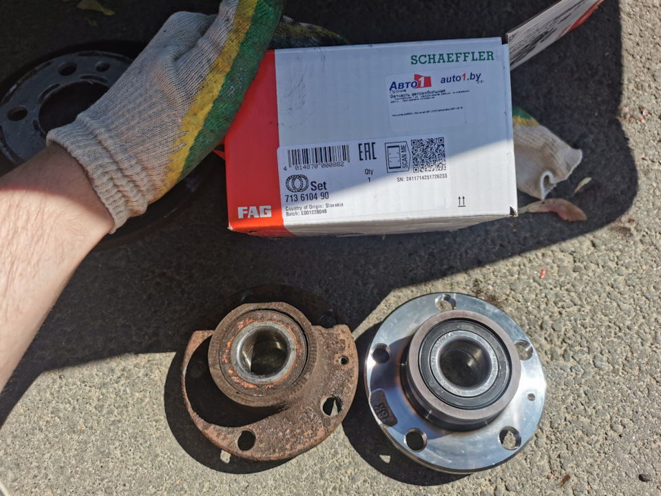 Замена задней ступицы VW Polo 9N — Volkswagen Polo Hatchback Mk4F, 1,4 ...