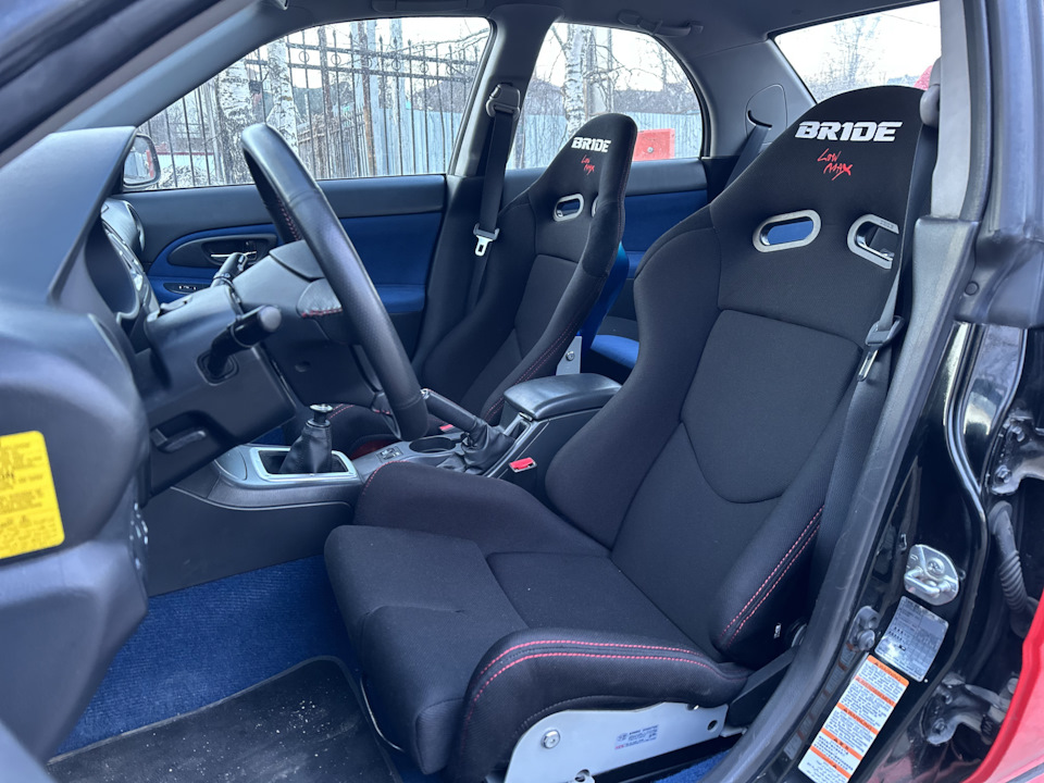 Bride seats, QSP belt — Subaru Impreza WRX STI (GD), 2,5 л, 2007 года ...