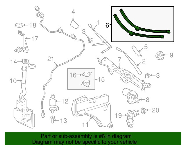 A166820104528 КОМПЛЕКТ ЩЕТОК СТЕКЛООЧИСТИТЕЛЯ 2ШТ (TS WIPER BLADE ...