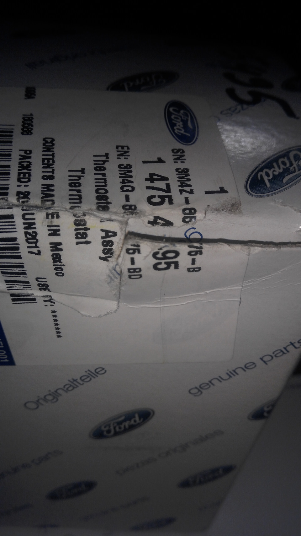 1475495 ТЕРМОСТАТ Duratec-HE 2.3 Ford | Запчасти на DRIVE2