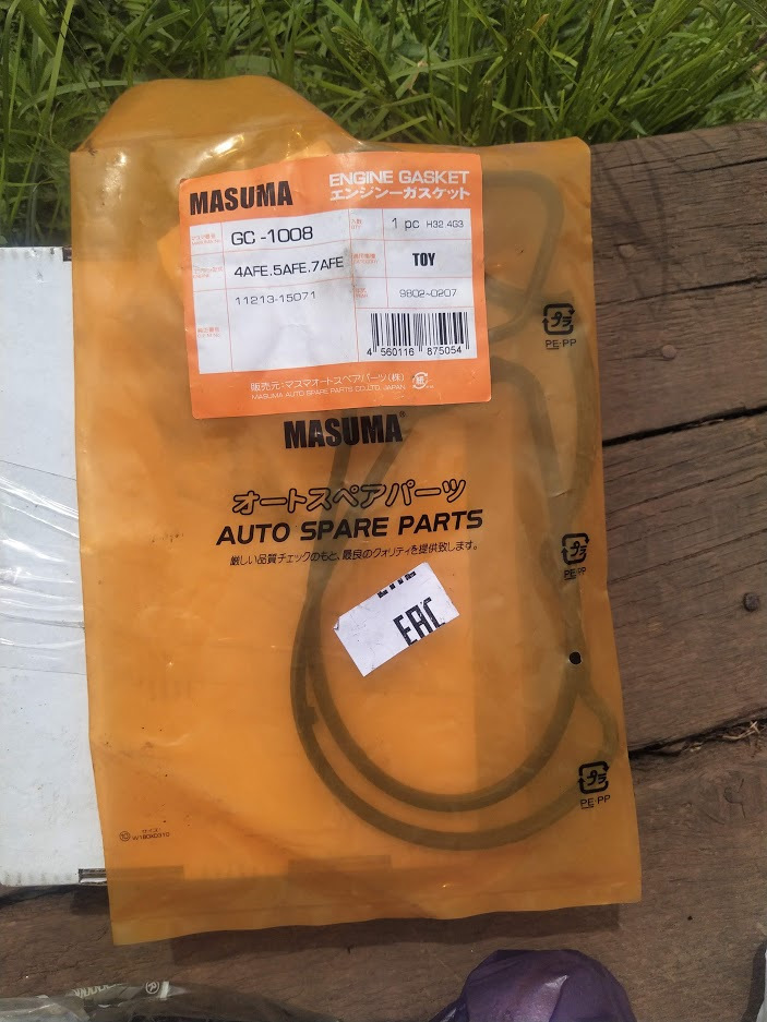 замена прокладки клапанной крышки — Toyota Corolla (100), 1,5 л, 1991 ...