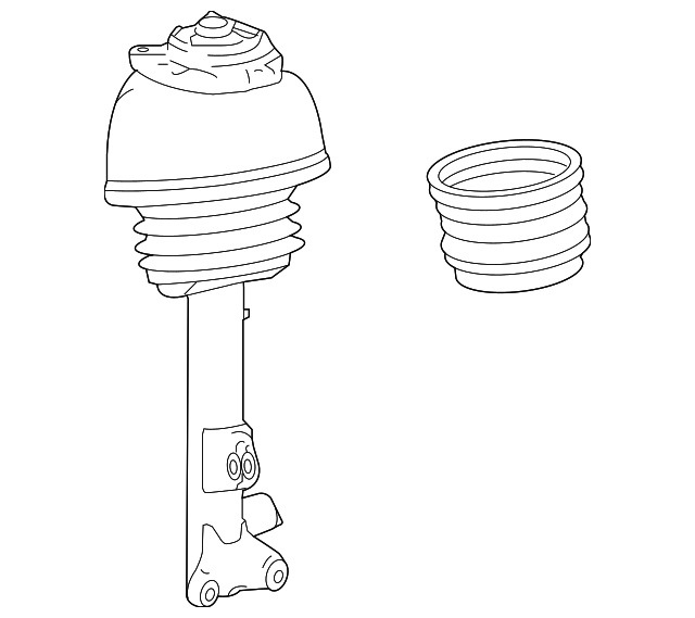 A2123203338 Стойка амортизационная пневмоподвески Mercedes | Запчасти ...
