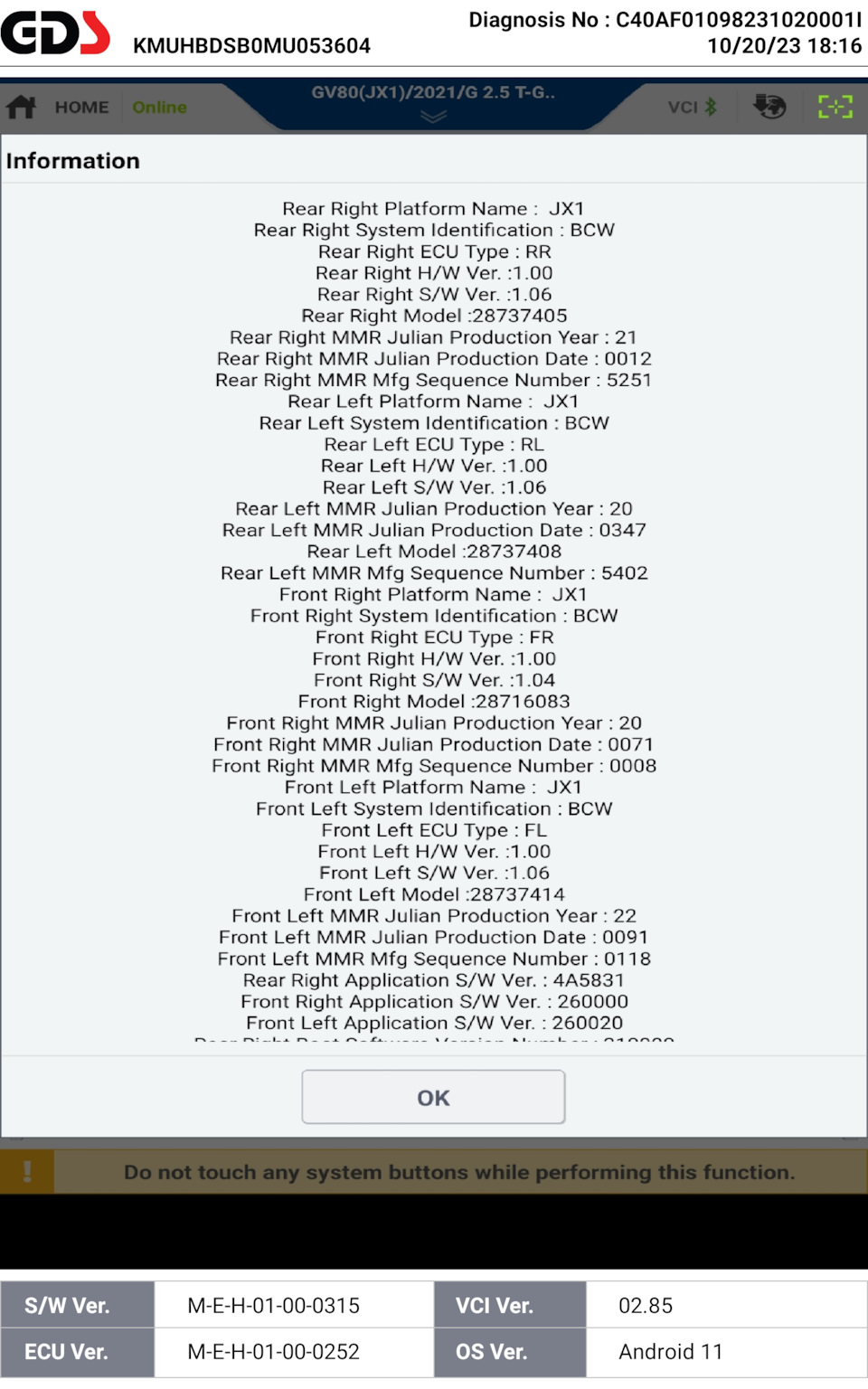 99150T6000 Unit Assembly Rear Corner Radar Right-hand KIA HYUNDAI ...