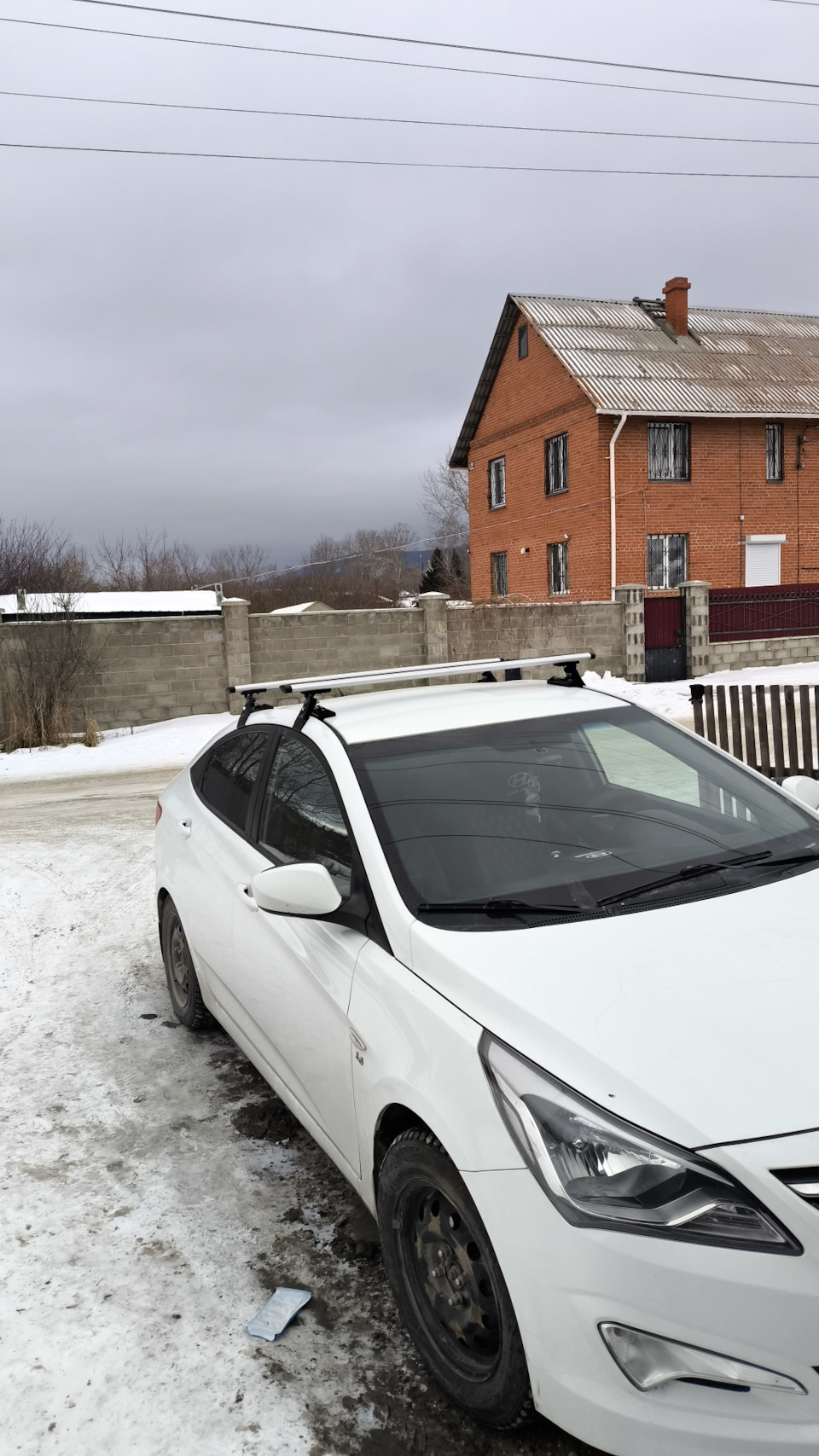 Багажник на крышу — Hyundai Solaris (1G), 1,6 л, 2016 года | аксессуары ...