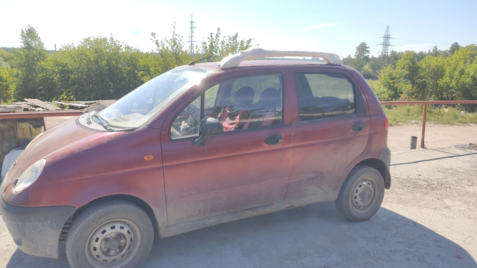 Ставлю рейлинги на матиз. — Daewoo Matiz (M100/M150), 0,8 л, 2011 года ...